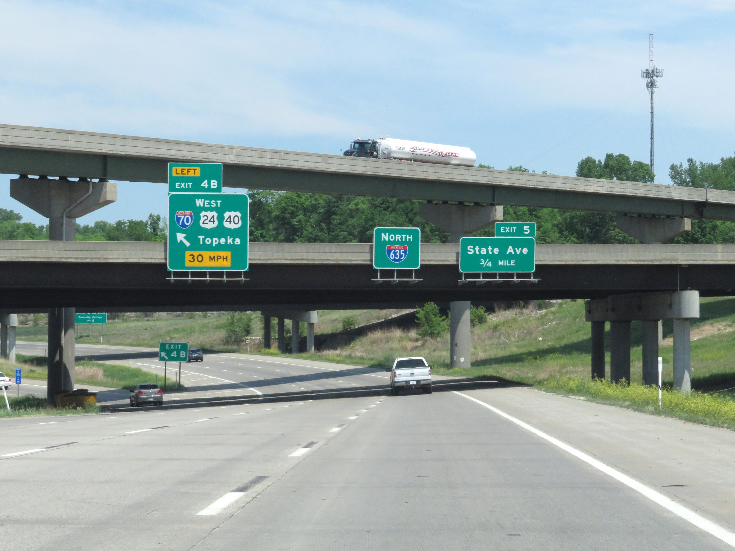 Kansas - Interstate 635 Northbound | Cross Country Roads